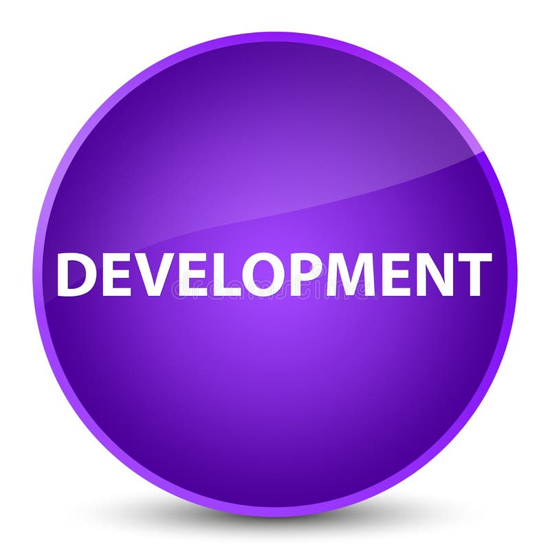 Development Elegant Purple Round Button Stock Illustration ...
