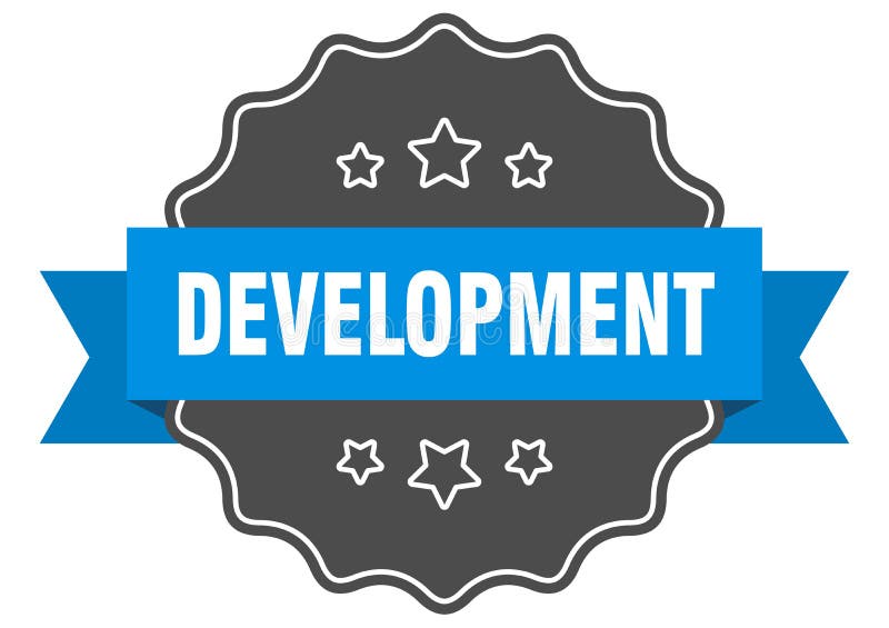 Development Label. Development Isolated Seal. Sticker. Sign Stock ...
