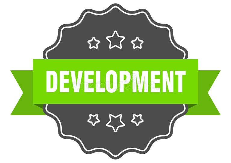 Development Label. Development Isolated Seal. Sticker. Sign Stock ...