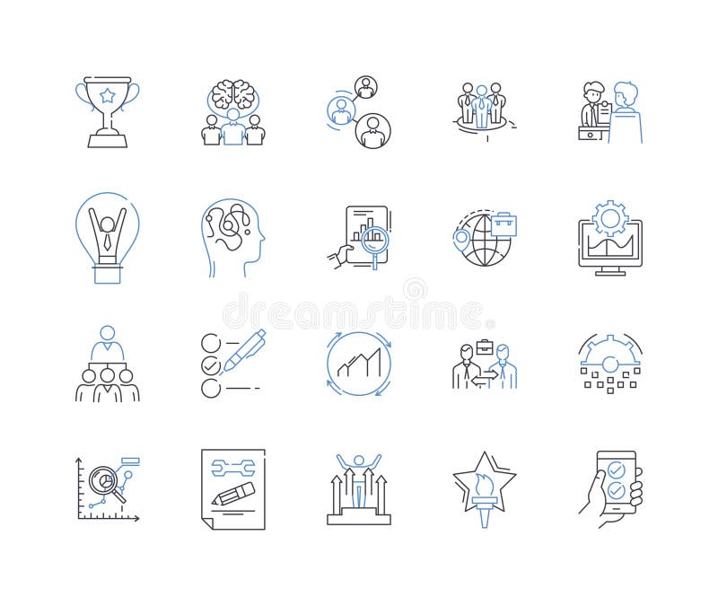 Development Line Icons Collection. Advancement, Progression, Evolution ... Development Line Icons Collection. Advancement, Progression, Evolution ...