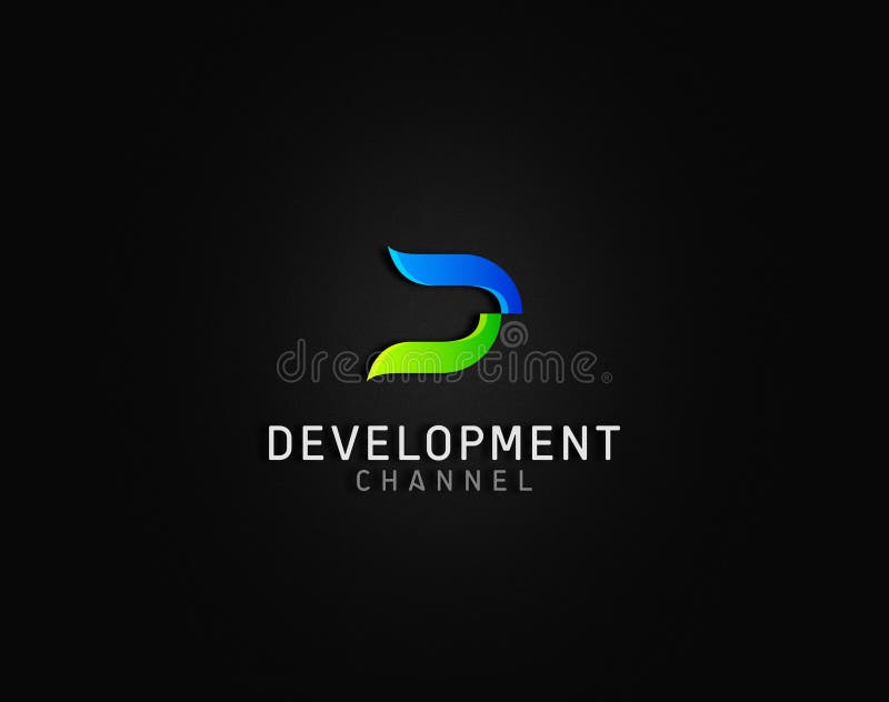 Development Logo Design stock illustration. Illustration of blue ...