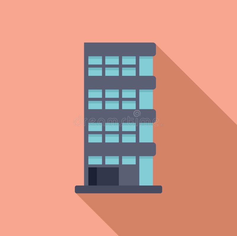 Development Multistory Building Icon Flat Vector. Street Floor Stock ...