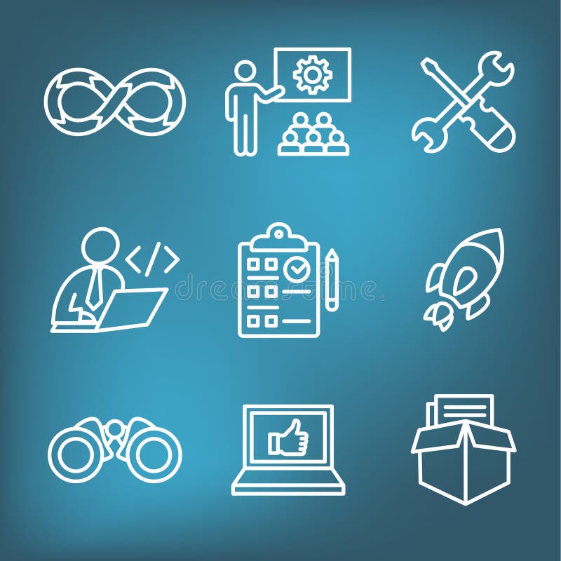 Development Operations & Life Cycle - DevOps Icon Stock Vector ...