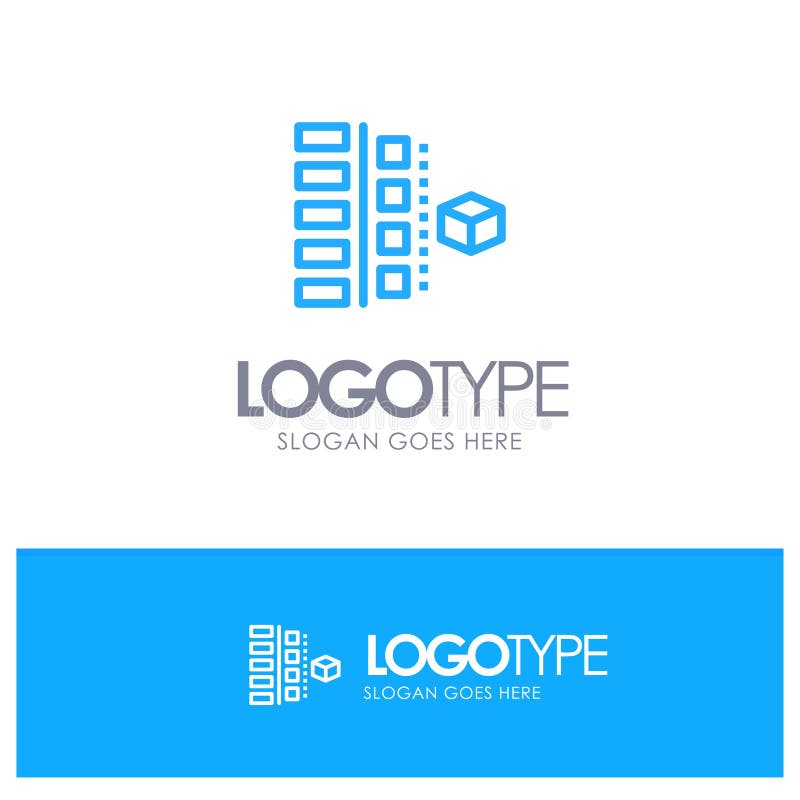 Development, Phases, Plan, Planning, Product Blue OutLine Logo With ...