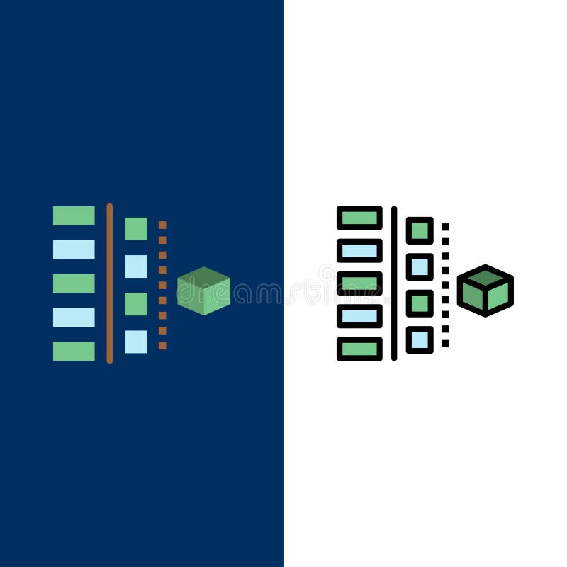 Development, Phases, Plan, Planning, Product Icons. Flat and Line ...