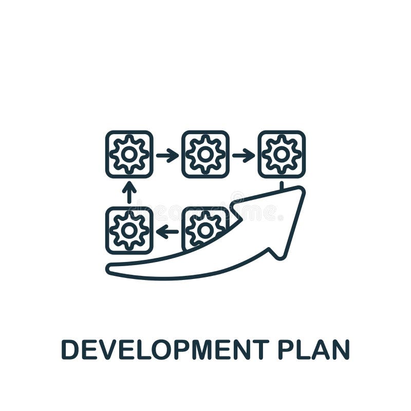 Development Plan Icon. Monochrome Simple Talent Development Icon for ...