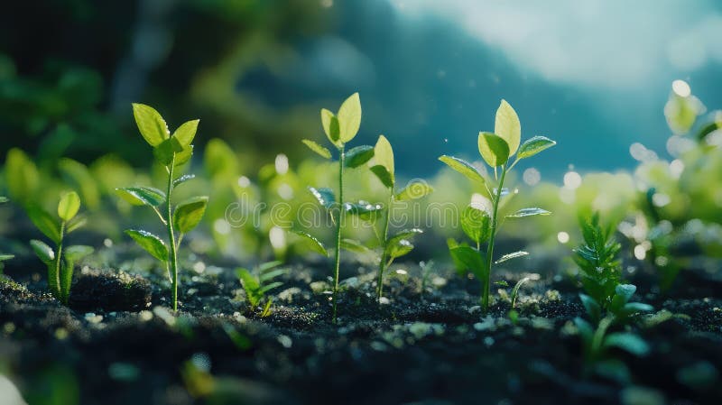 Development Plants Growing Time Lapse Stock Illustration - Illustration ...
