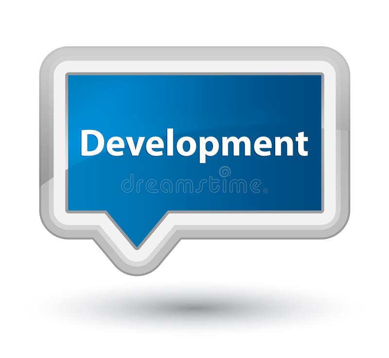 Development Prime Blue Banner Button Stock Illustration - Illustration ...