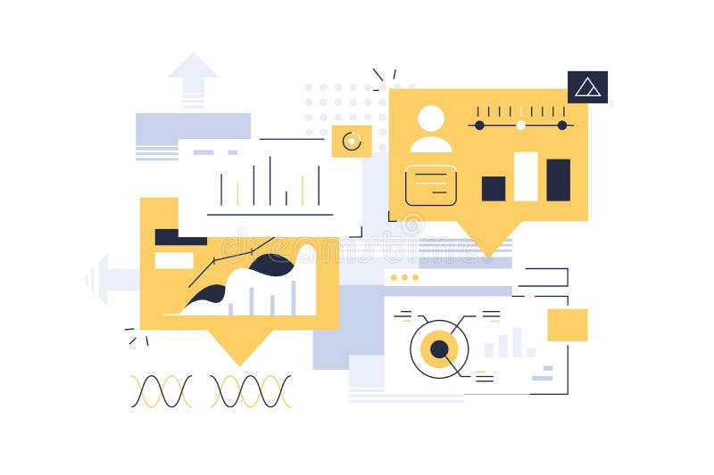 Development Process of Interface Design Stock Vector - Illustration of ...