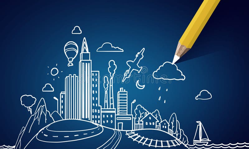 Development project stock illustration. Illustration of drawing - 57100511