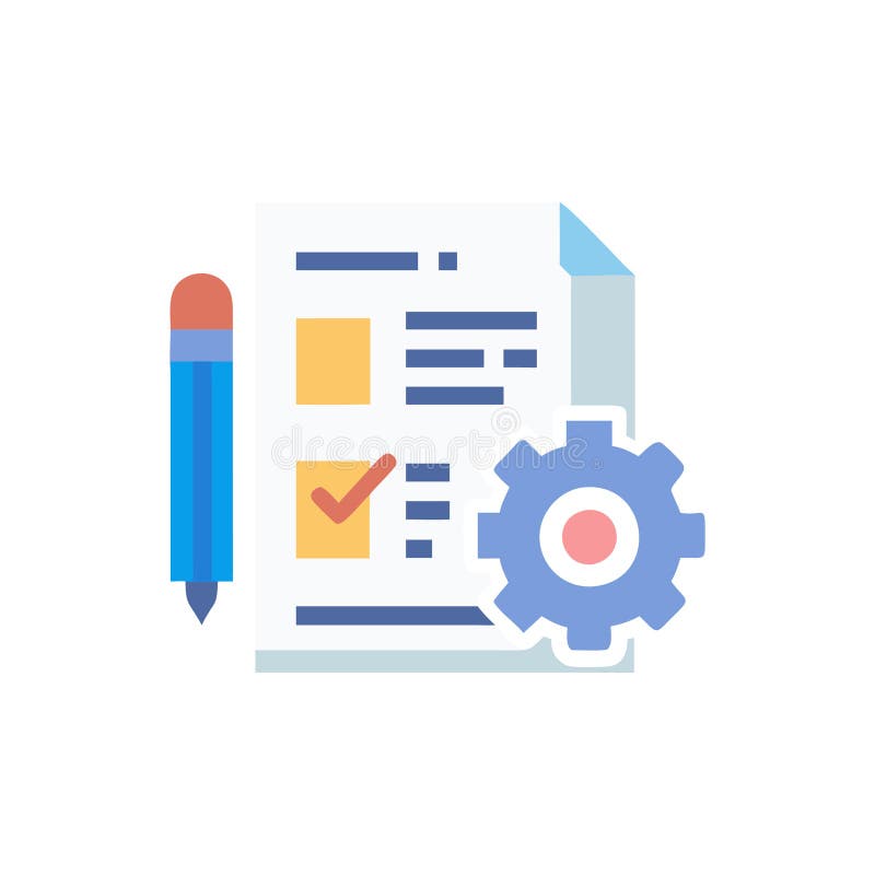 Development Proposal Icon for Financial Planning Stock Illustration ...