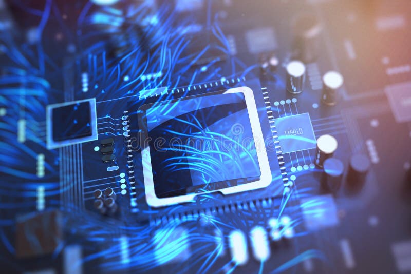 Cables Computer Screen Technology Data Circuit Board Stock Photos ...