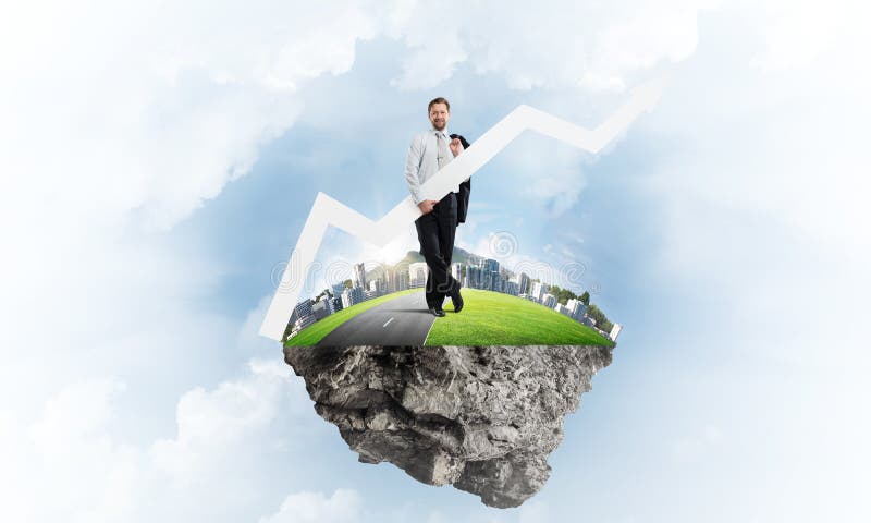 Development in Right Direction Stock Photo - Image of businessman ...