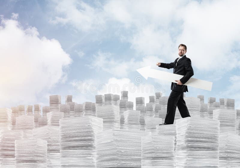 Development in Right Direction Stock Illustration - Illustration of ...