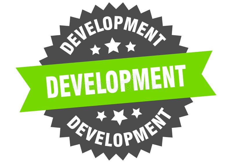 Development Label. Development Isolated Seal. Sticker. Sign Stock ...