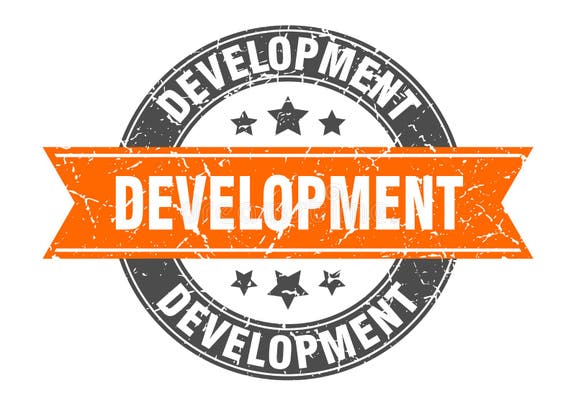 Development Round Stamp with Ribbon. Label Sign Stock Vector ...