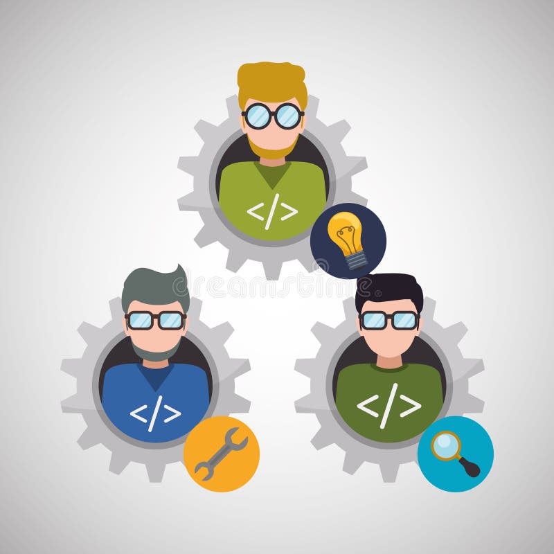 Development and Software Design Stock Vector - Illustration of software ...