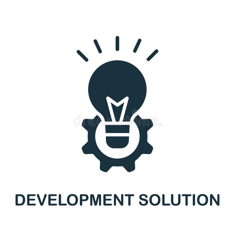 Development Solution Icon from Global Business Collection. Simple Line ...