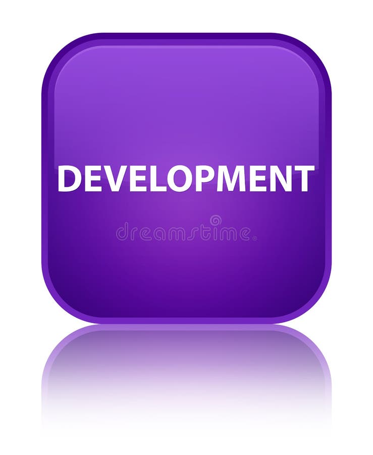 Development Special Purple Square Button Stock Illustration ...