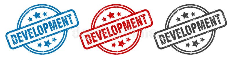 Development Stamp. Development Round Isolated Sign Stock Vector ...