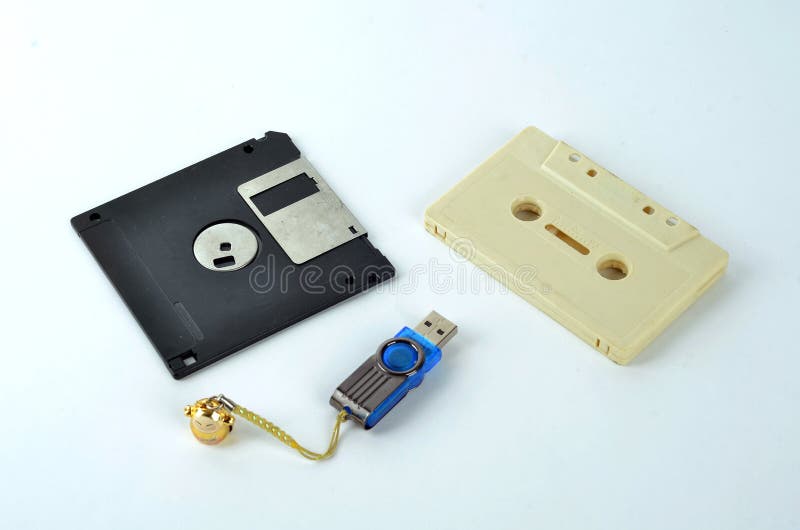 The Development of Storage Media Stock Image - Image of blank ...
