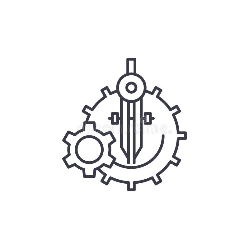 Development System Linear Icon Concept. Development System Line Vector ...