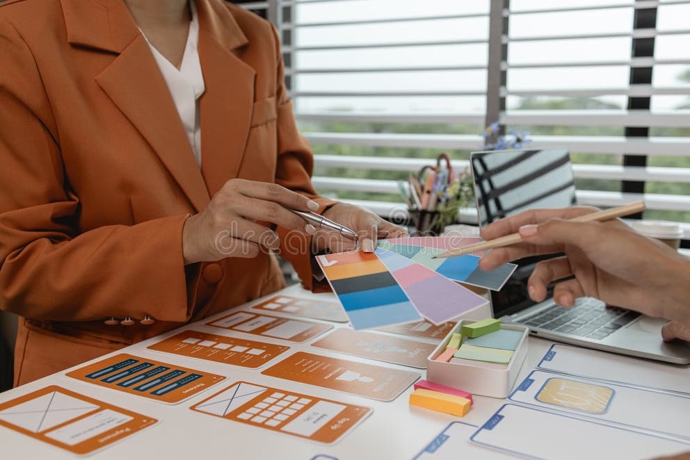 The Development Team is Consulting on the Design of the Website UX UI ...