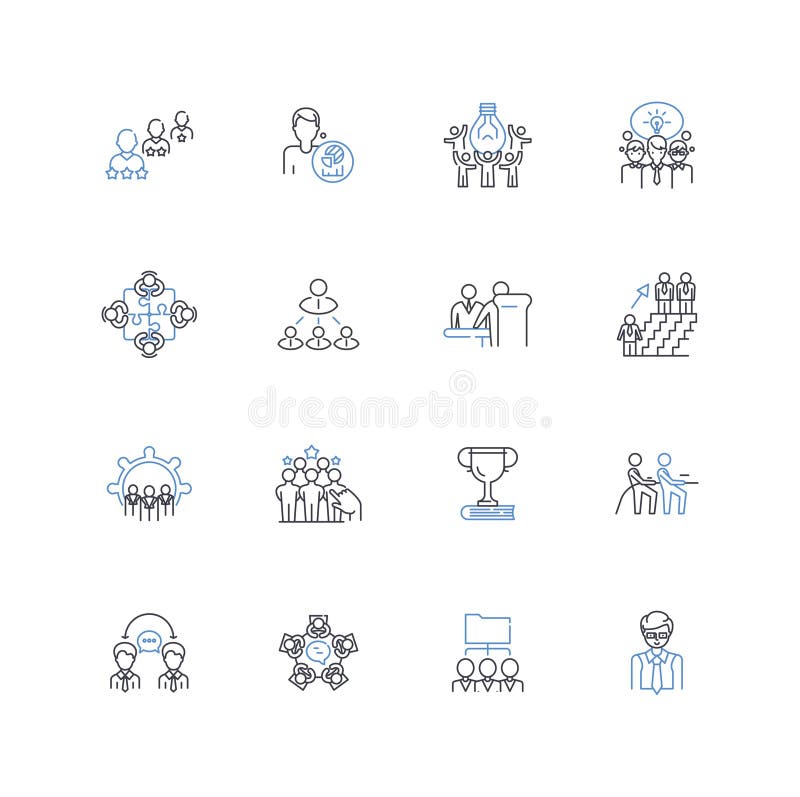 Development Team Line Icons Collection. Collaboration, Innovation ... Development Team Line Icons Collection. Collaboration, Innovation ...