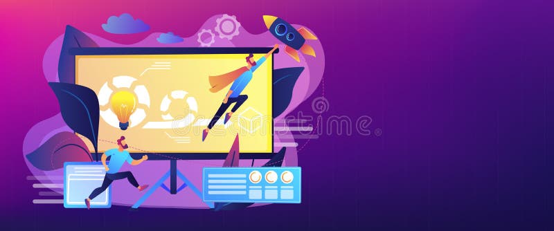 Agile Project Management Concept Banner Header. Stock Vector ...