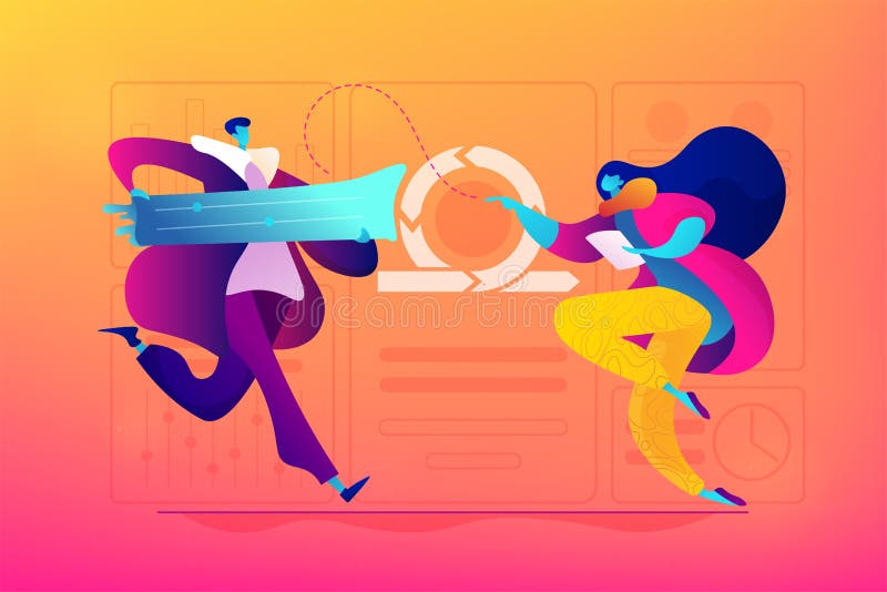 Agile Project Development Vector Concept Metaphors Stock Vector ...