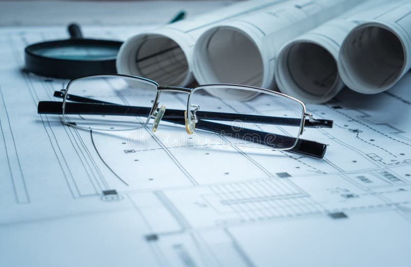 The Development of Technology Project Stock Photo - Image of drawing ...