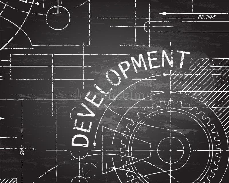 Progress Blackboard Machine Stock Vector - Illustration of achievement ...