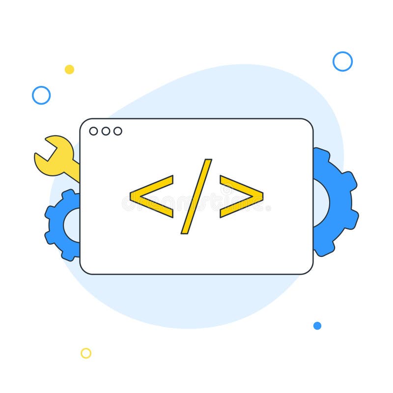 Development Vector Icon. Web Development Concept. Website Coding, Web Page Stock Vector ...