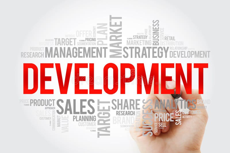 Development Word Cloud Collage Stock Photo - Image of ability ...