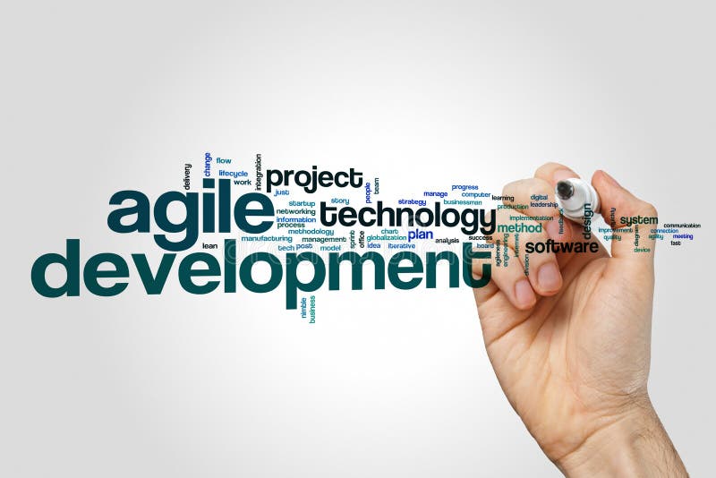 Development Word Cloud on Grey Background Stock Photo - Image of design ...