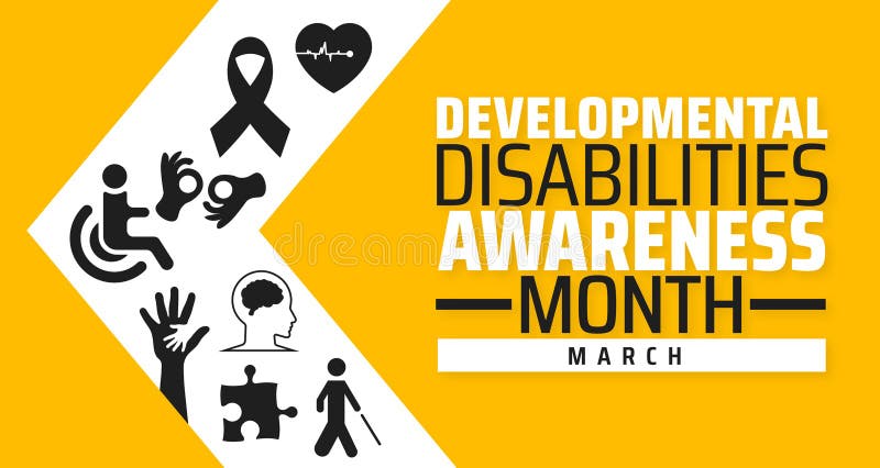 Developmental Disabilities Awareness Month Background Banner or Poster ...