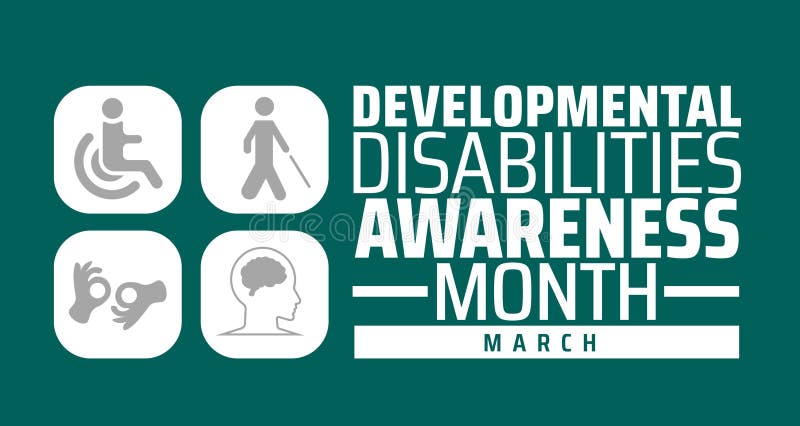 Developmental Disabilities Awareness Month Background Banner or Poster ...