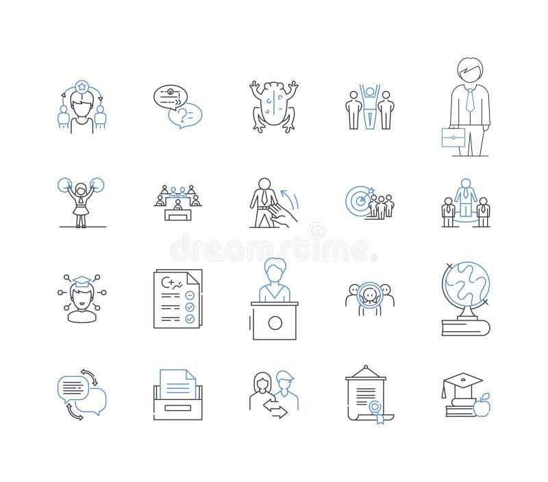 Developmental Path Line Icons Collection. Growth, Progression ... Developmental Path Line Icons Collection. Growth, Progression ...