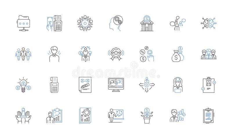 Developmental Psychology Line Icons Collection. Maturation, Attachment ...