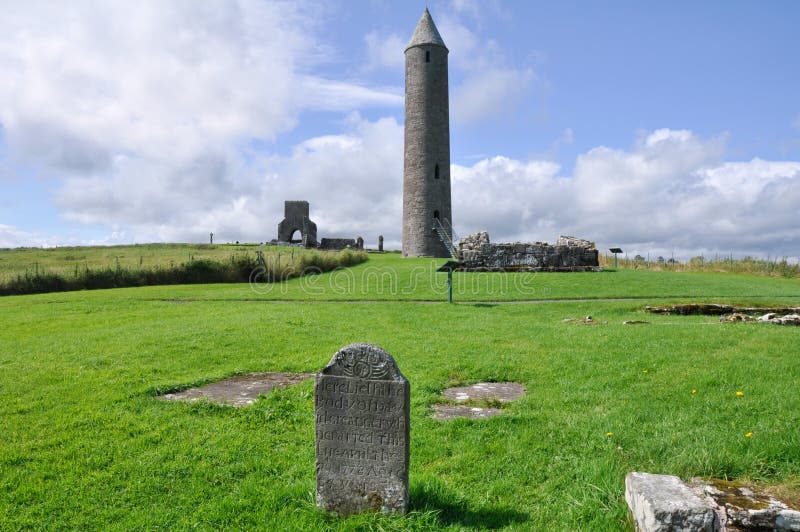 Devenish Island Monastic Site, North Stock Photo - Image of northern ...