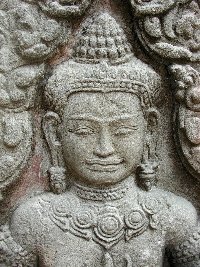 Devi face stock photo. Image of smile, sculpture, hindu, face - 966