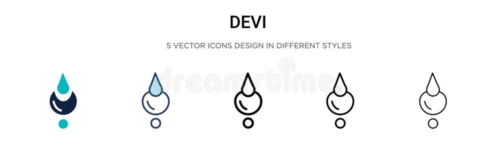 Devi Icon in Filled, Thin Line, Outline and Stroke Style. Vector ...