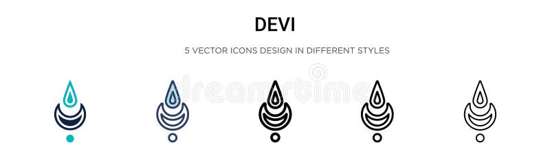 Devi Icon in Filled, Thin Line, Outline and Stroke Style. Vector ...