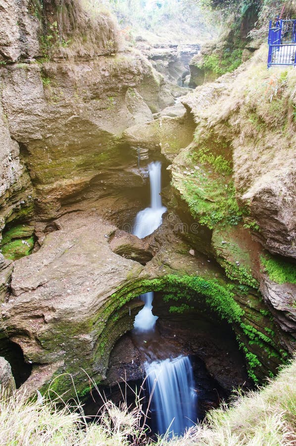Devi S Falls, a Waterfall Located at Pokhara in Kaski District Stock ...