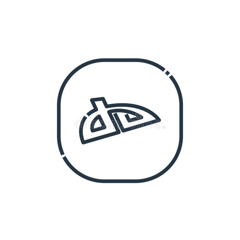 Deviantart Icon Vector from Social Media Logos Concept. Thin Line ...