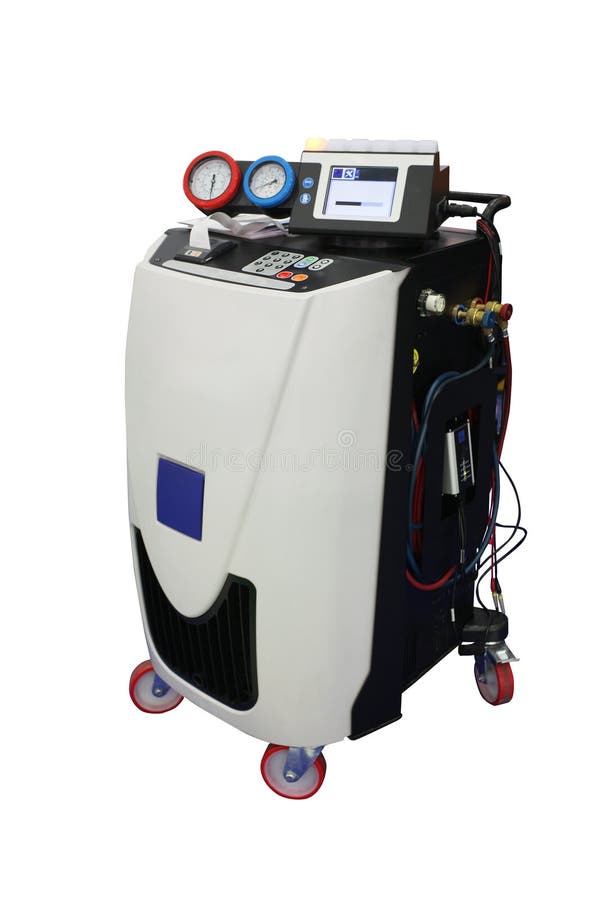 Device for Air-conditioner Check Stock Photo - Image of refrigerant ...