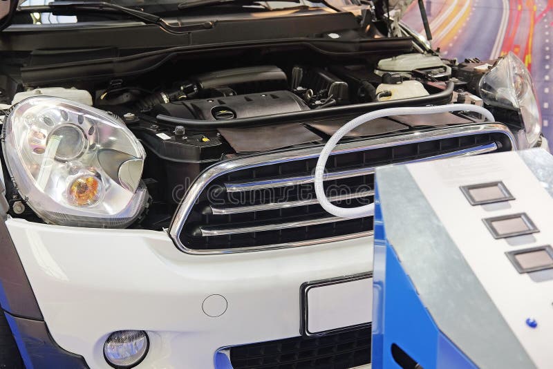 Device for Air-conditioner Check Used for Car Repair Stock Image ...