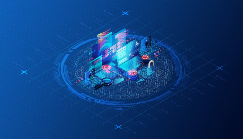 Device and Application Isolation Concept - 3D Illustration Stock ...