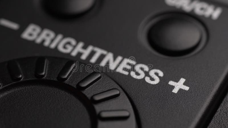 Device Brightness Control Dial. Stock Image - Image of brightness ...