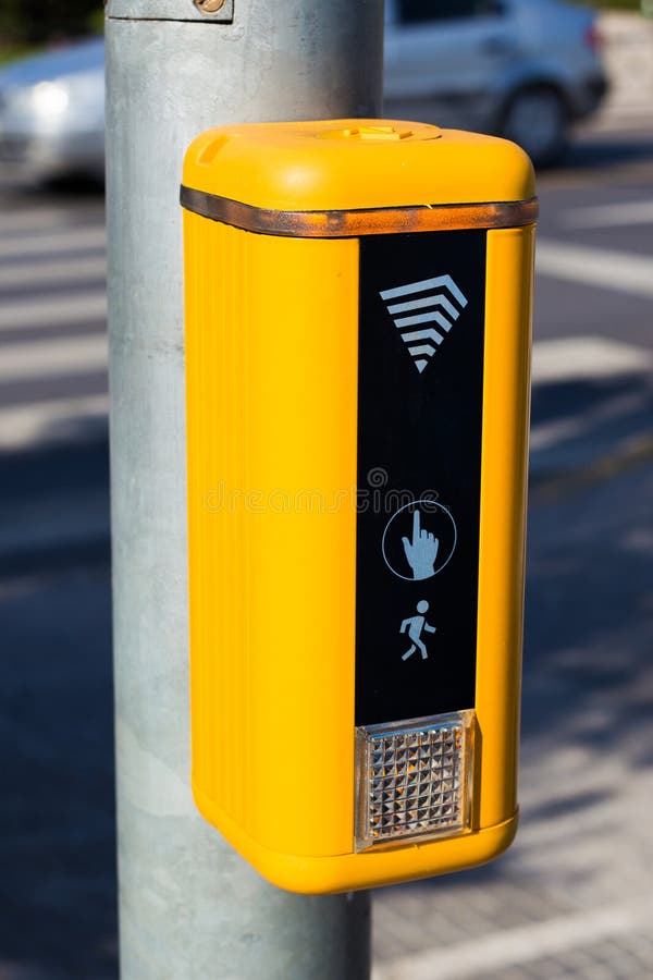 A Device with a Button for Changing the Color of the Traffic Light To ...